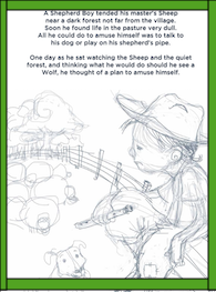 The Shepherd Boy and the Wolf - Colour the Book Contest - Baalroom.com